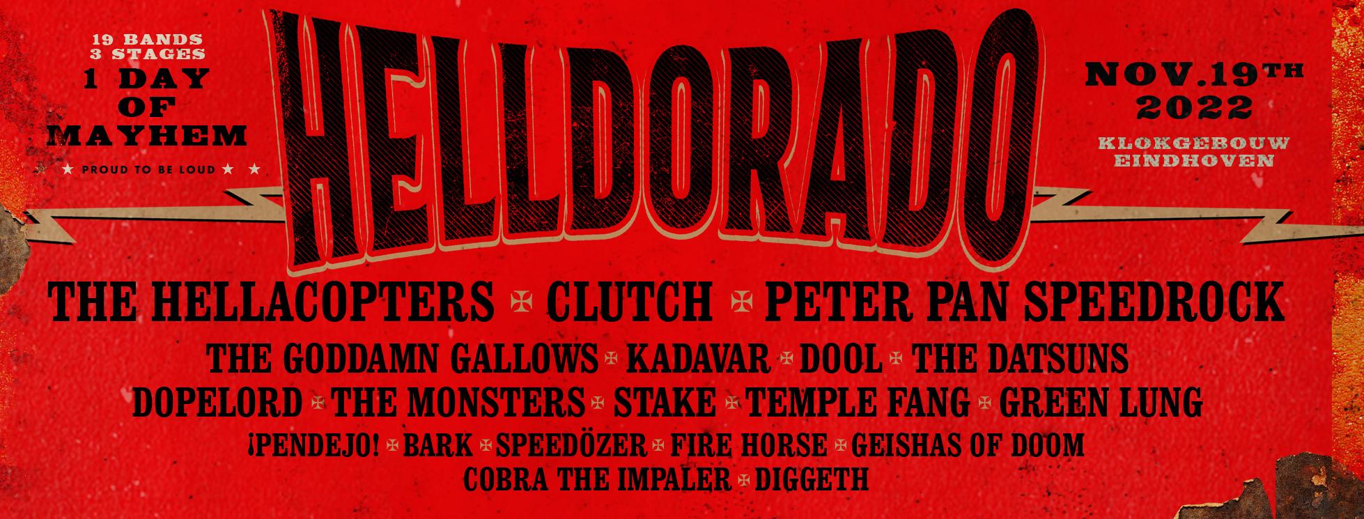 Helldorado Brul- & Balboekje met Clutch, Green Lung, Fire Horse, Bark & The Goddamn Gallows | NMTH